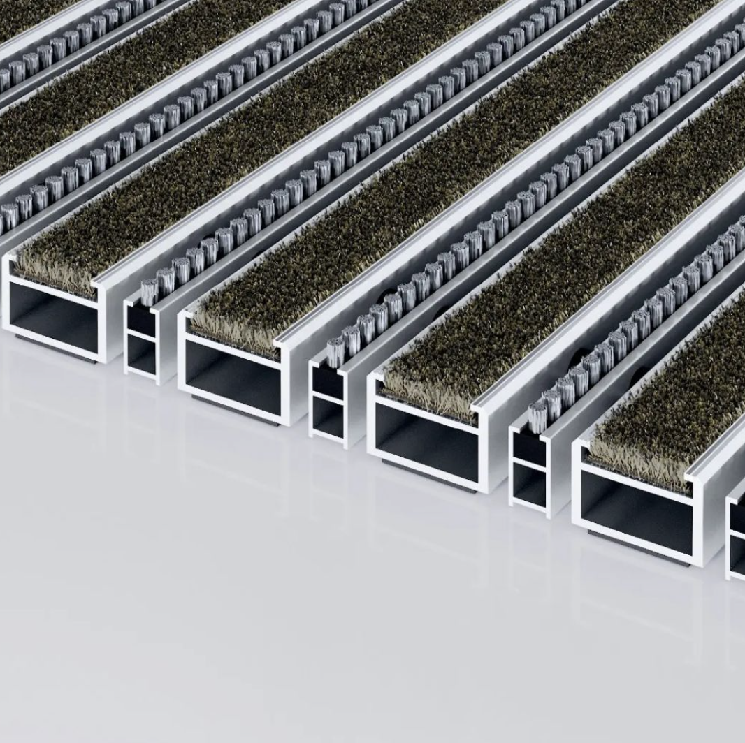 EMCO Eingangsmatte Marschall Premium PS Conform mit Bürstenleiste – Logomatten Welt